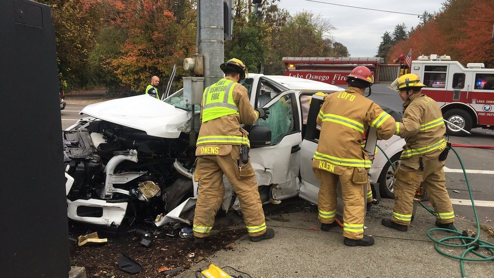 Fire crews extricate two people after crash in Lake Oswego | KATU Fire crews extricate two people after crash in Lake Oswego | KATU