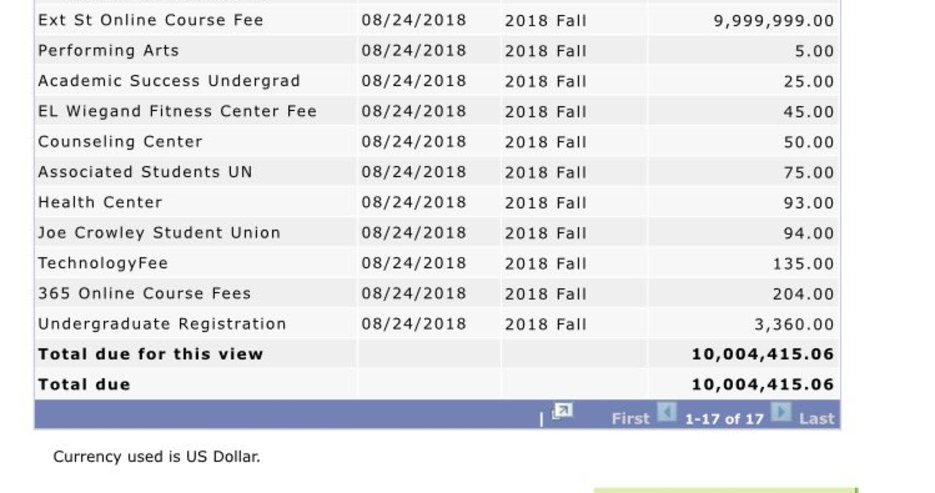 System error charges UNR students nearly $10 million in tuition, fees ...