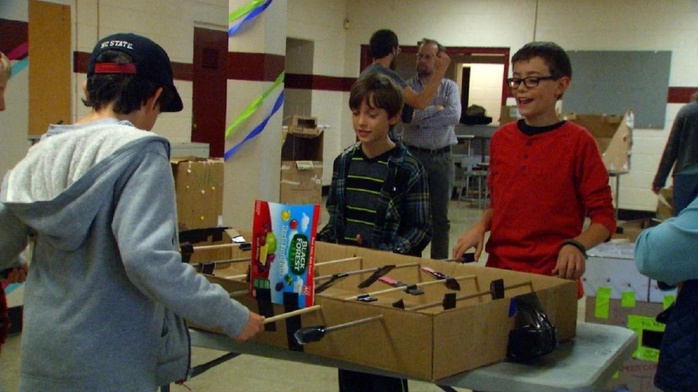 Creative kids build working arcade games in Cardboard Challenge | WLOS